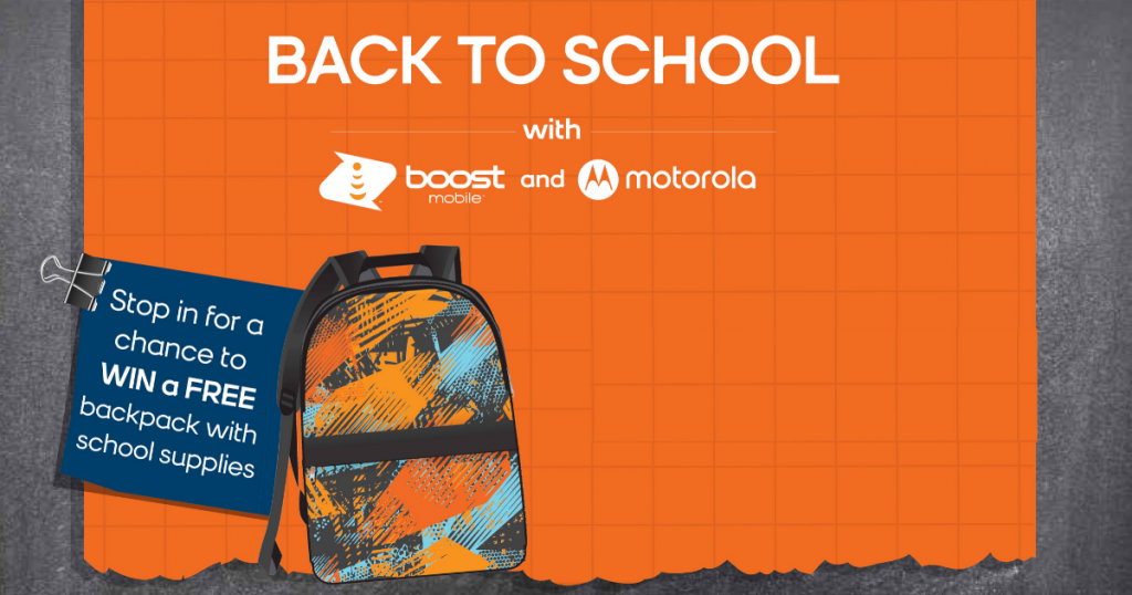 Possible FREE Back To School Backpack from Boost Mobile - The Freebie Guy®
