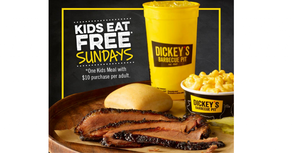 FREE Kid's Meal at Dickey's Barbecue Pit with $10 Purchase - The ...
