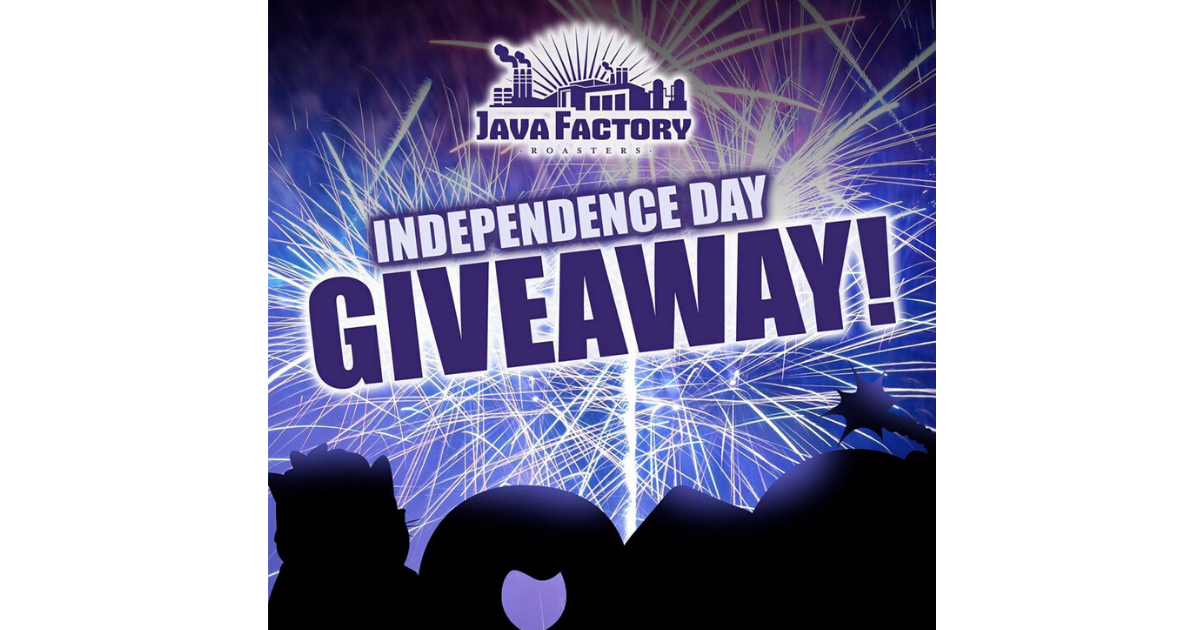 Java Factory Roasters Independent Day Giveaway - The Freebie Guy® ️️️