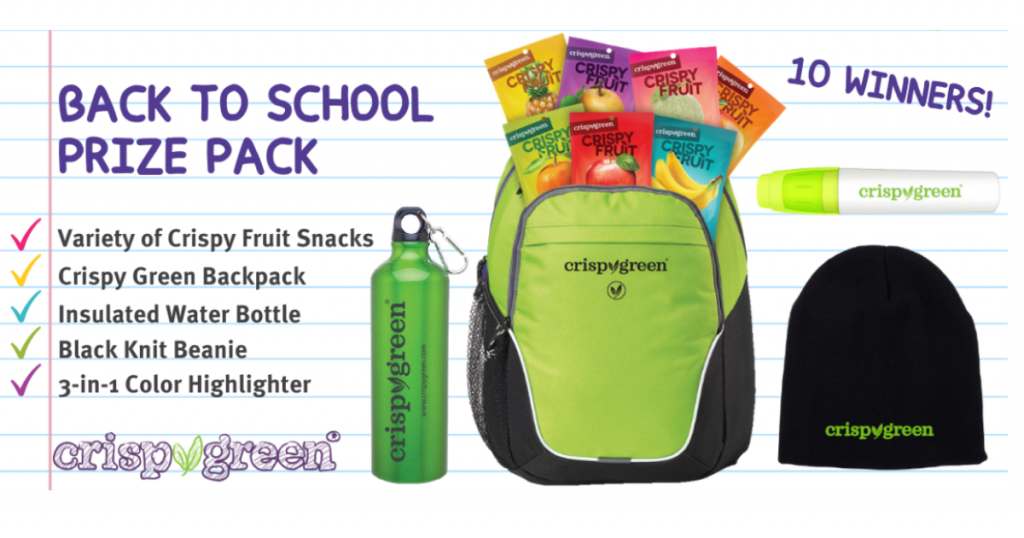 The Crispy Green Backpack to School Sweepstakes - The Freebie Guy®