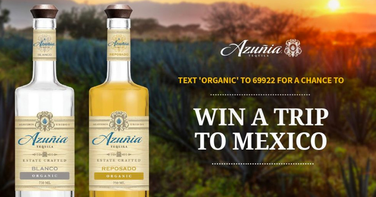 Azuñia Tequila Text to Win Sweepstakes - The Freebie Guy® ️️️
