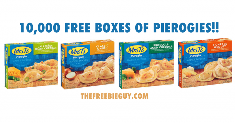 Mrs. T's National Pierogi Day Freebie | 10,000 FREE Boxes - The Freebie ...