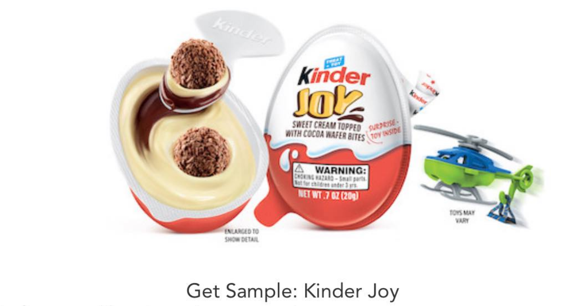 FREE Kinder Joy with Checkout 51 - The Freebie Guy® ️️️