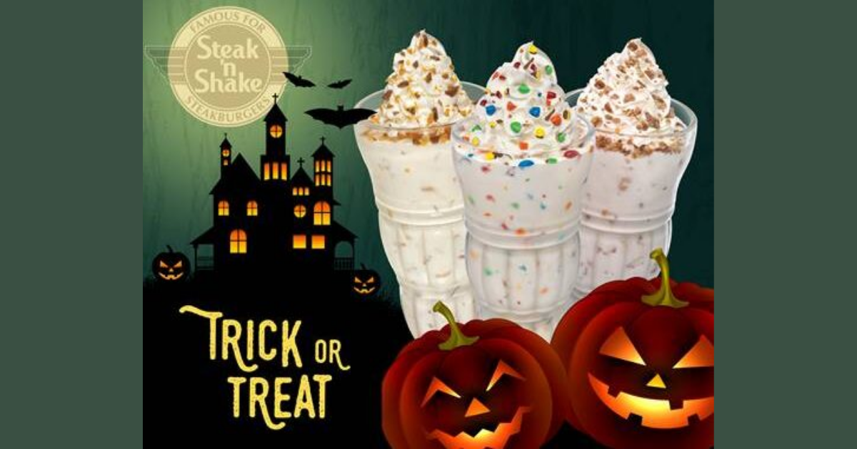 Steak ‘n Shake - FREE Shake for Kids on Halloween - The Freebie Guy® ️️️