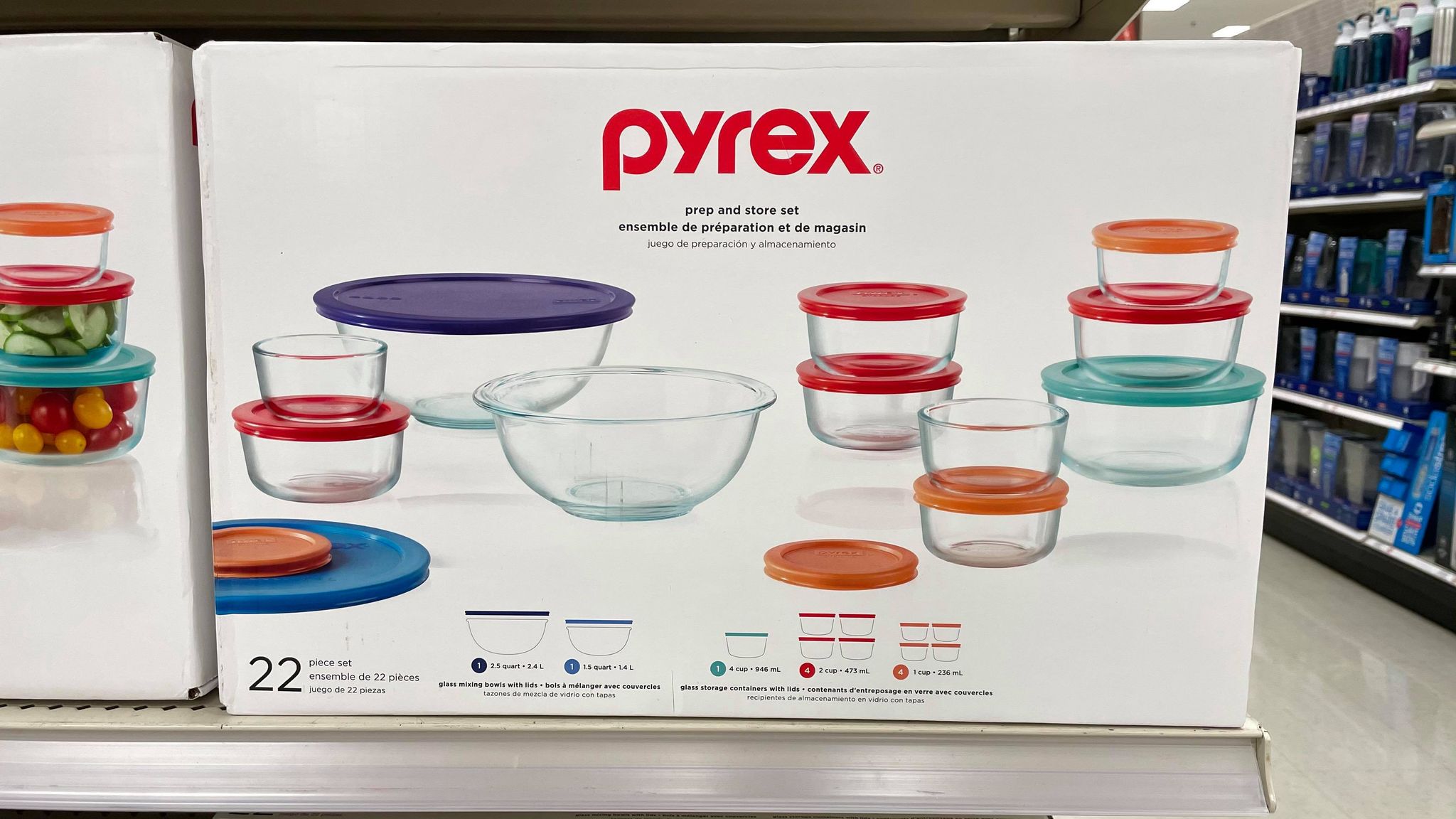 Pyrex 22pc Glass Mixing Bowl and Food Storage Set Only $17.99 - The ...