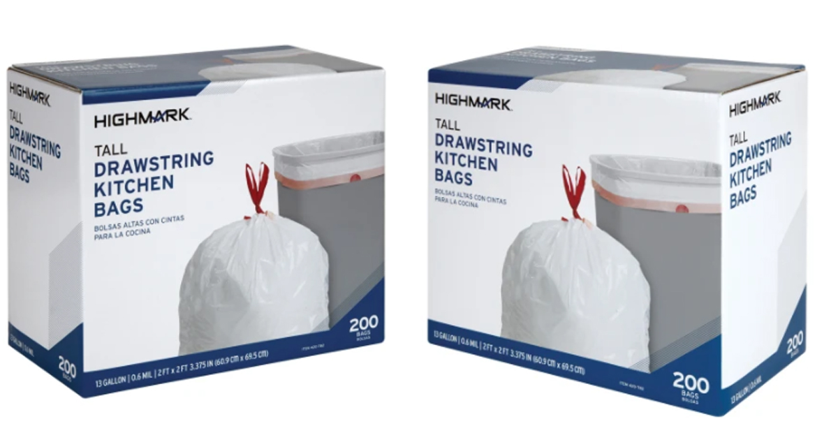Highmark™ 13 Gal Drawstring Kitchen Trash Bags Only $10 with FREE Store ...