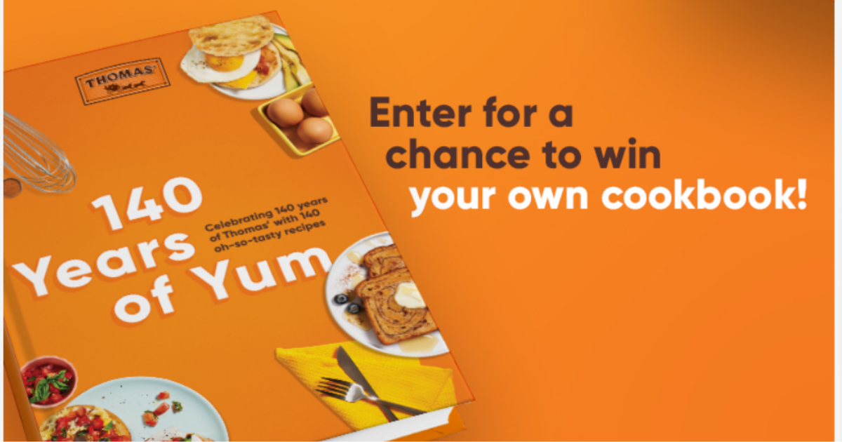 The Thomas’ 140 Year Anniversary Cookbook Giveaway - The Freebie Guy®