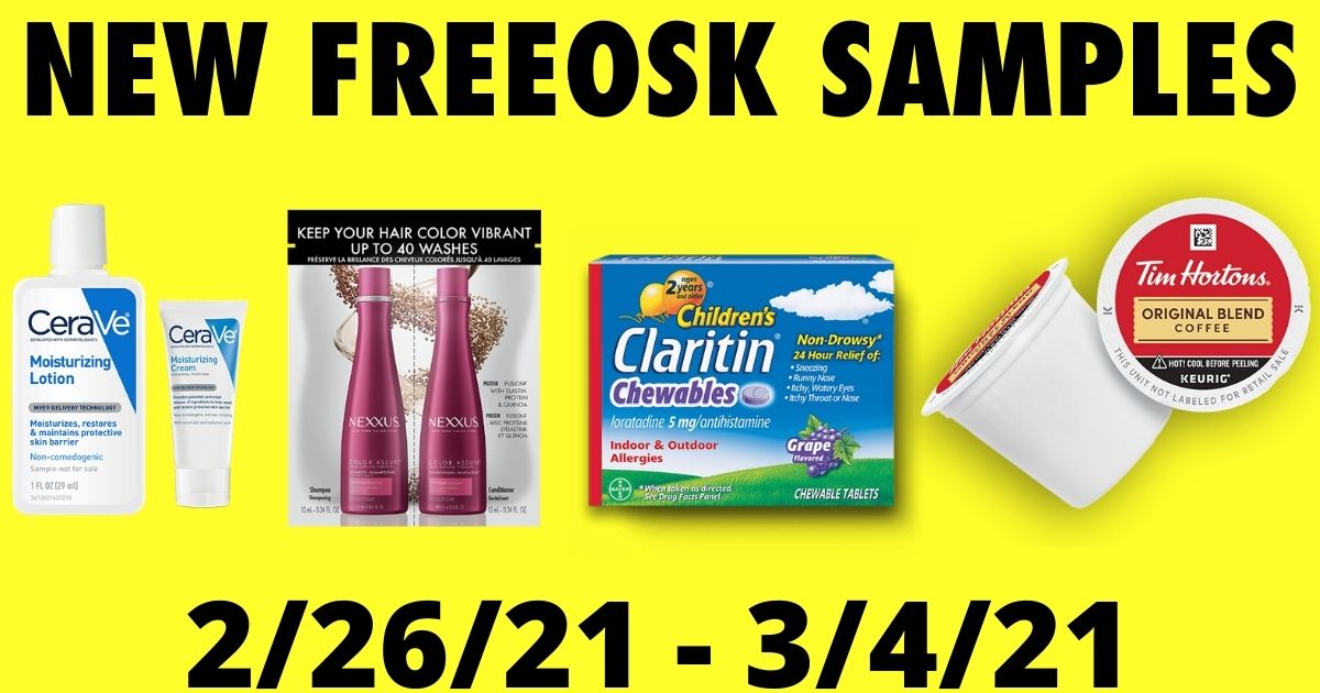 New Freeosk Samples at Walmart and Sam's Club - The Freebie Guy® ️️️