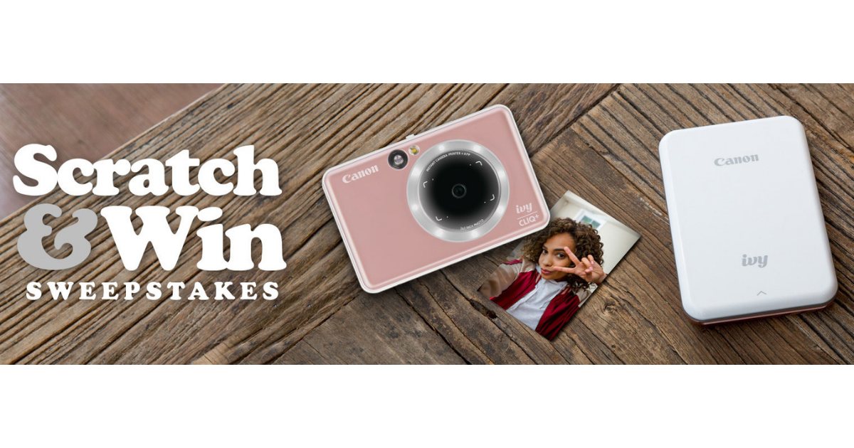 Canon Scratch & Win Sweepstakes - The Freebie Guy®
