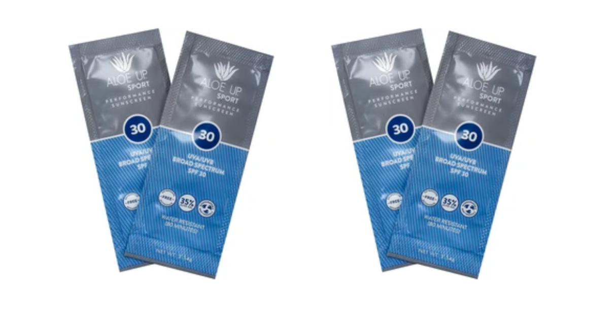 FREE Aloe Up Sport Sunscreen Sample Pack - The Freebie Guy® ️️️