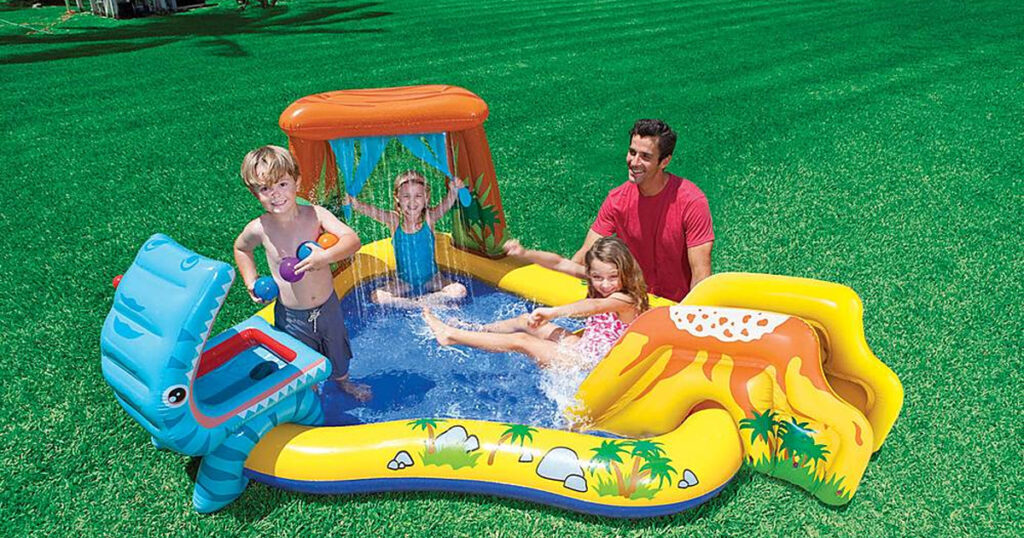 BEST BUY - INTEX DINOSAUR INFLATABLE KIDS SWIMMING POOL ONLY $60 - The ...