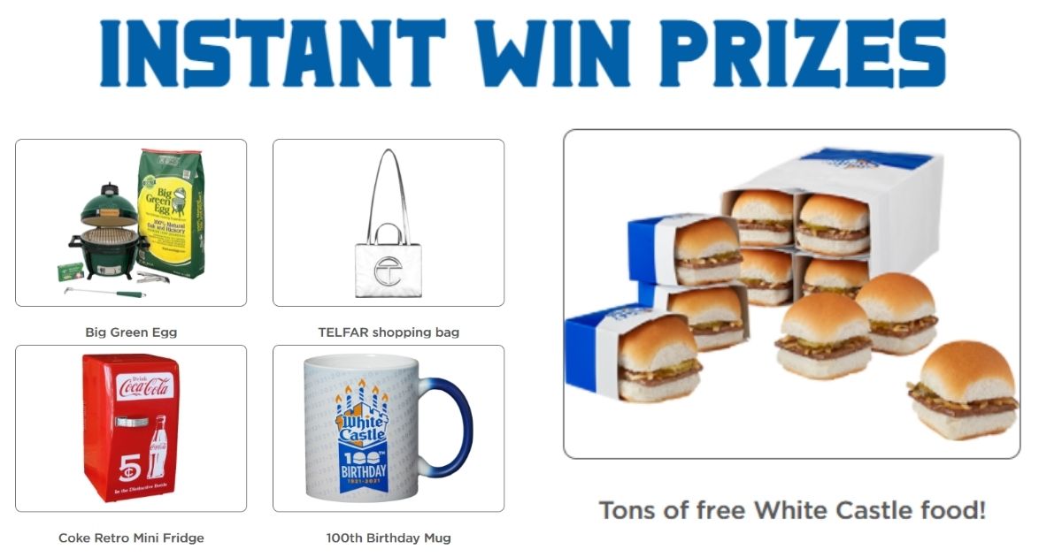 The White Castle Time Machine 100th Birthday Celebration Sweepstakes ...