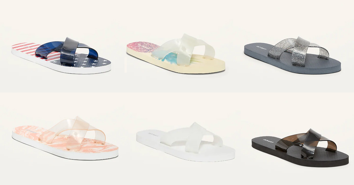 OLD NAVY - PLANT BASED JELLY FLIP FLOP SANDALS ONLY $2.50 - The Freebie ...