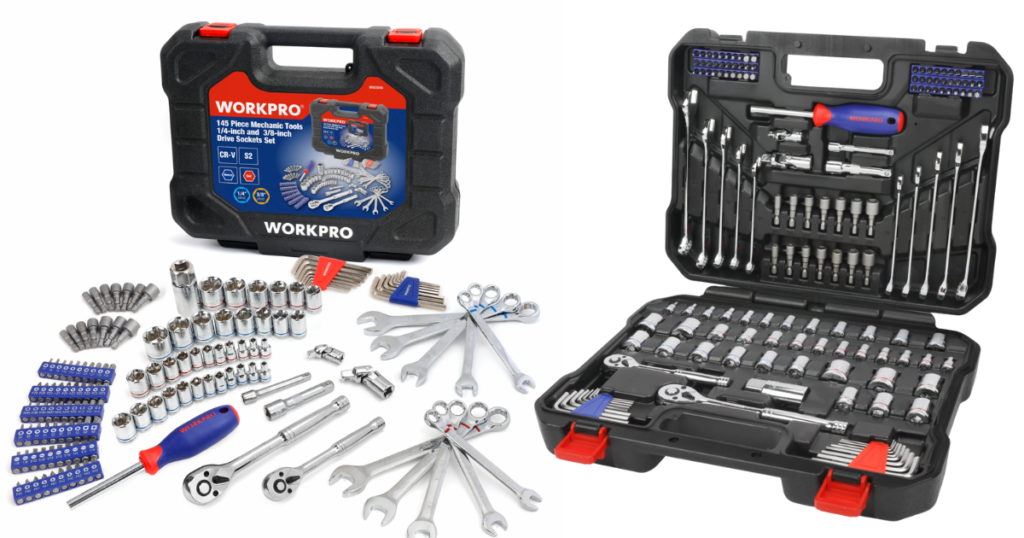 WALMART - WORKPRO 145 PIECE MECHANIC TOOL SET $20 - The Freebie Guy®