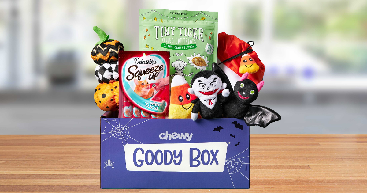 CHEWY GOODY BOX FOR CATS ONLY $17.49 - The Freebie Guy® ️️️