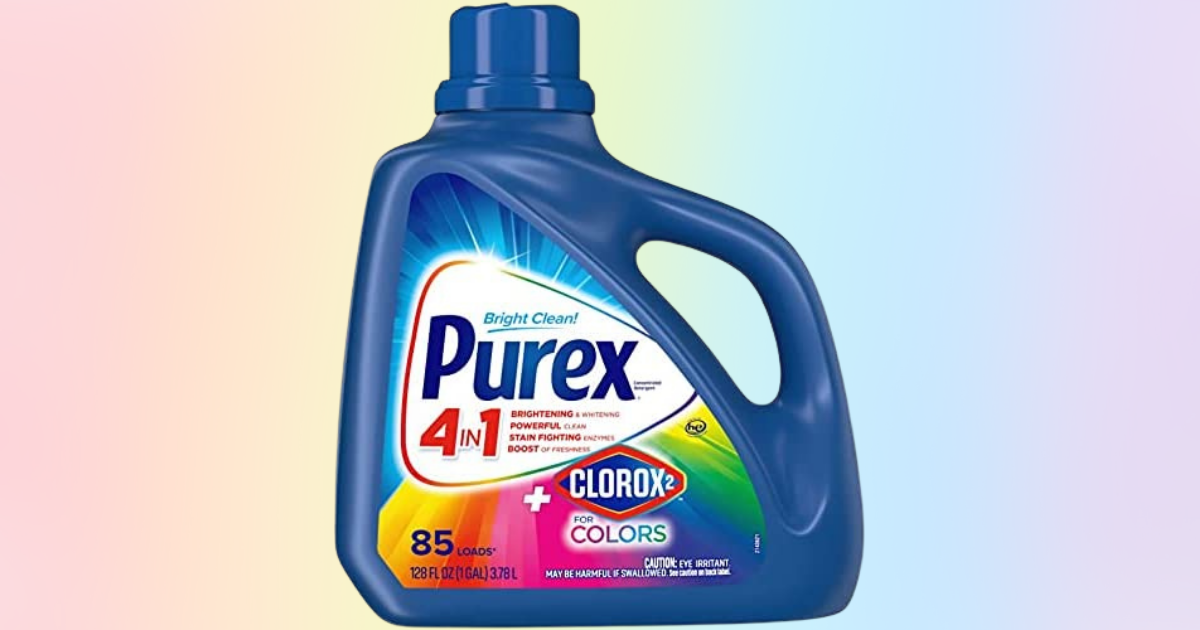 Purex Liquid Laundry Detergent Plus Clorox, Original Fresh, 128 Fl Oz ...