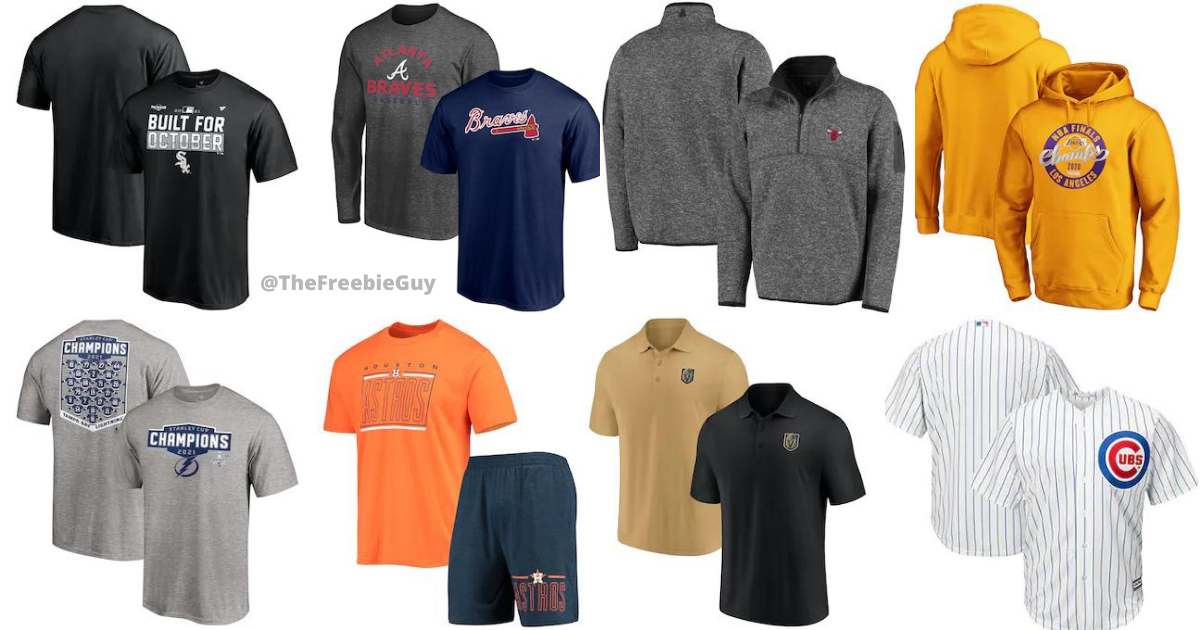 HUGE FANATICS SALE + FREE SHIPPING ON ORDERS $99+ - The Freebie Guy® ️️️