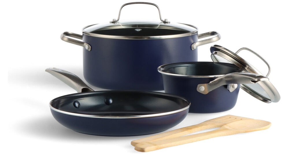 WALMART - BLUE DIAMOND NONSTICK 7PC COOKWARE SET ONLY $29.97 - The ...