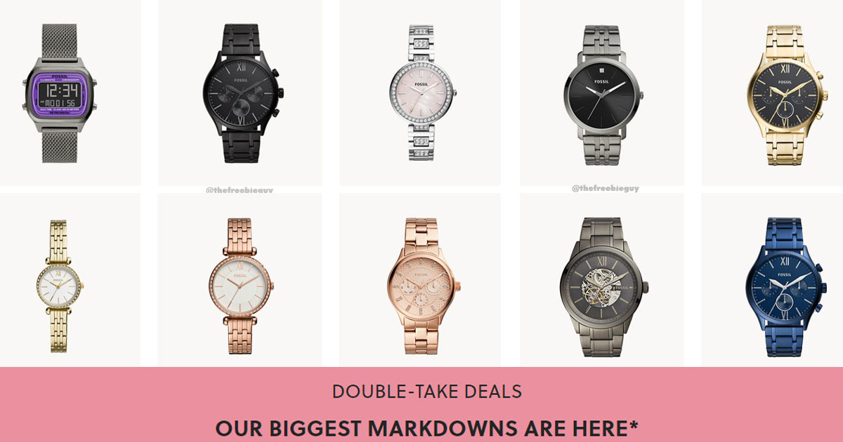 FOSSIL - UP TO 80% OFF SELECT STYLES - The Freebie Guy® ️️️