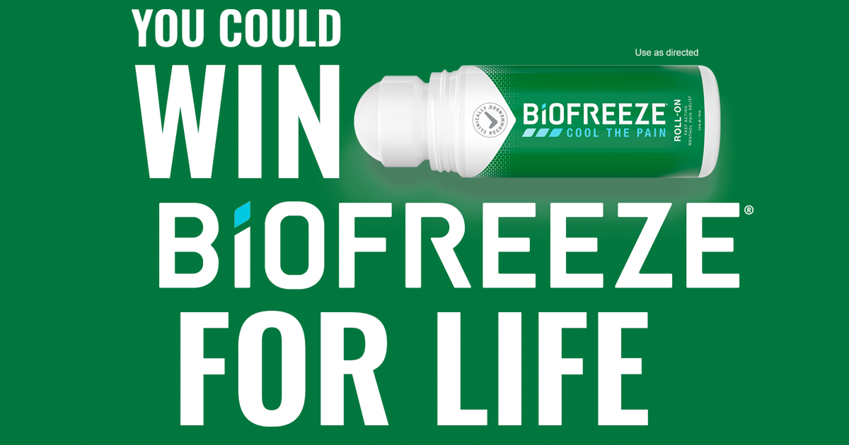 The Biofreeze For Life Instant Win and Sweepstakes - The Freebie Guy®