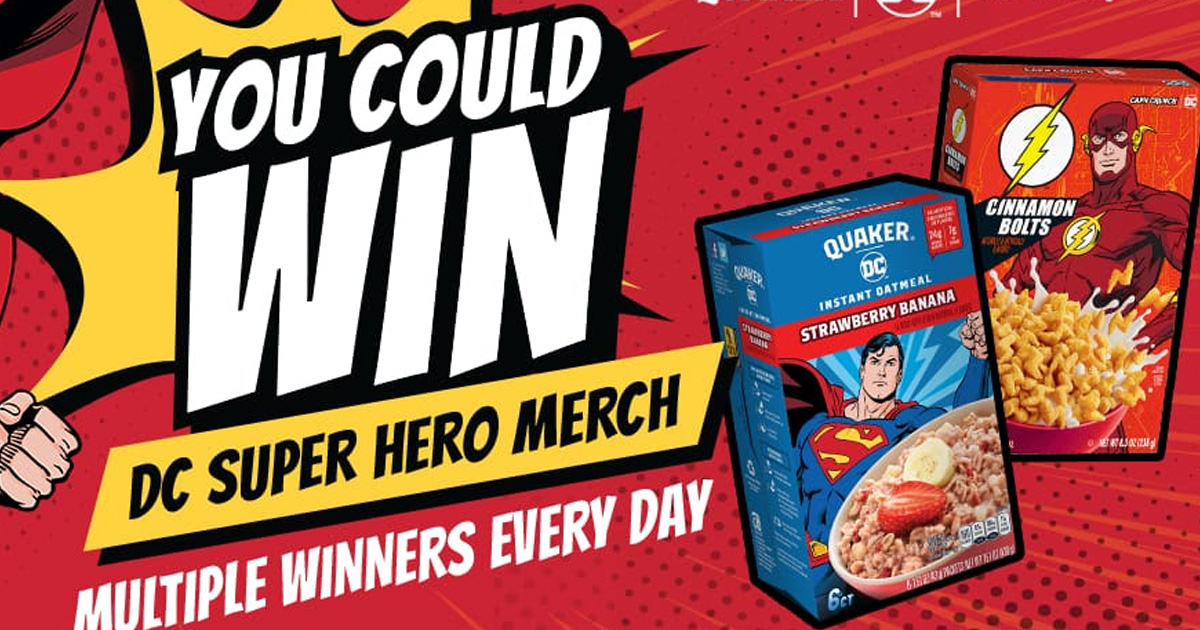 Quaker DC Heroes Instant Win Game - The Freebie Guy®