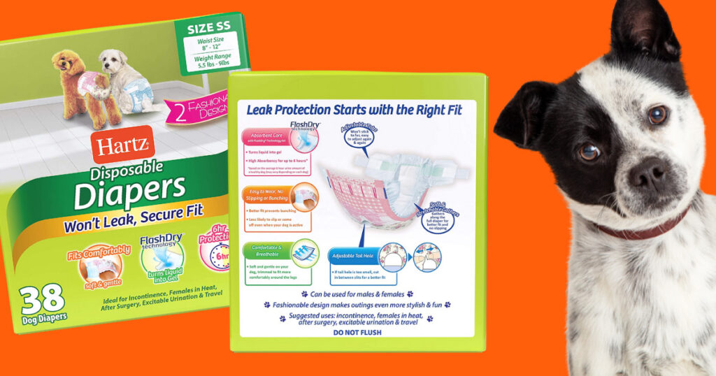 Possible Free Hartz Disposable Dog Diapers and Male Dog Wraps - The ...