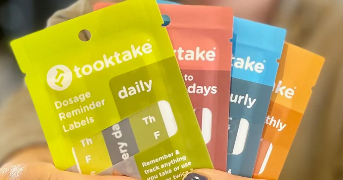 Free Sample of Tooktake Reminder Labels - The Freebie Guy® ️️️