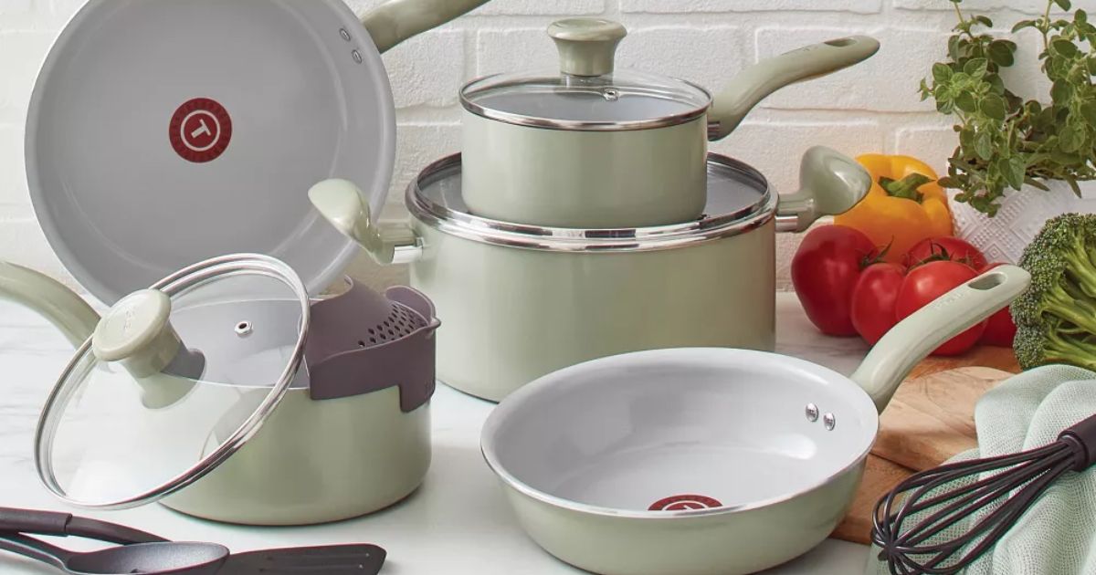 T-Fal Cookware Sale - 12-Piece Cookware Set Only $39.99 Shipped at ...