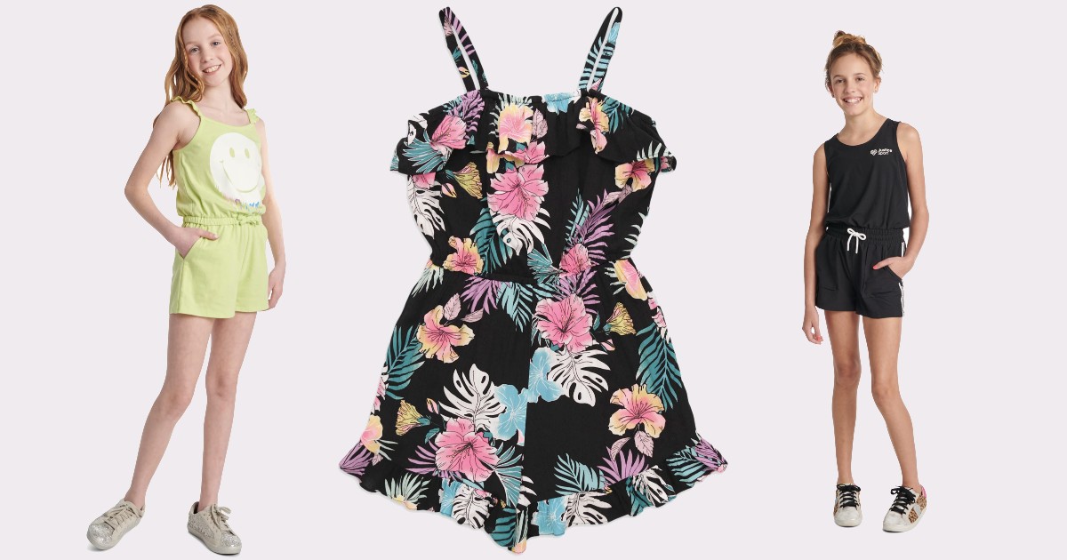 Walmart - Justice Girls Rompers as Low as $4.50 - The Freebie Guy®