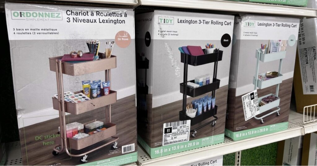 Michaels Lexington 3-Tier Rolling Cart Only $22 (Reg. $50) - The ...