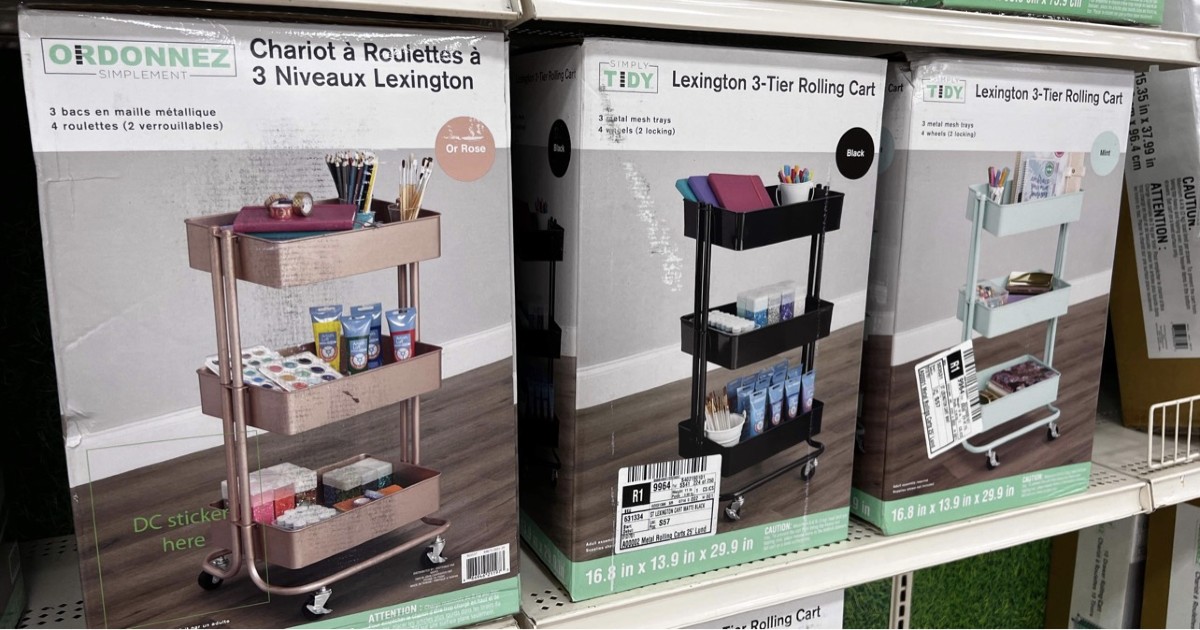 Michaels Lexington 3-Tier Rolling Cart Only $22 (Reg. $50) - The ...
