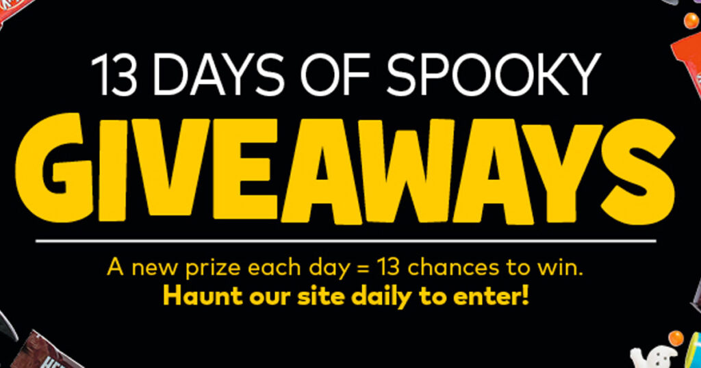 13 Days of Halloween Giveaways - The Freebie Guy®