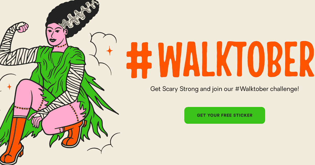 Free Scary Strong Walktober Sticker from Bad Athletics - The Freebie ...