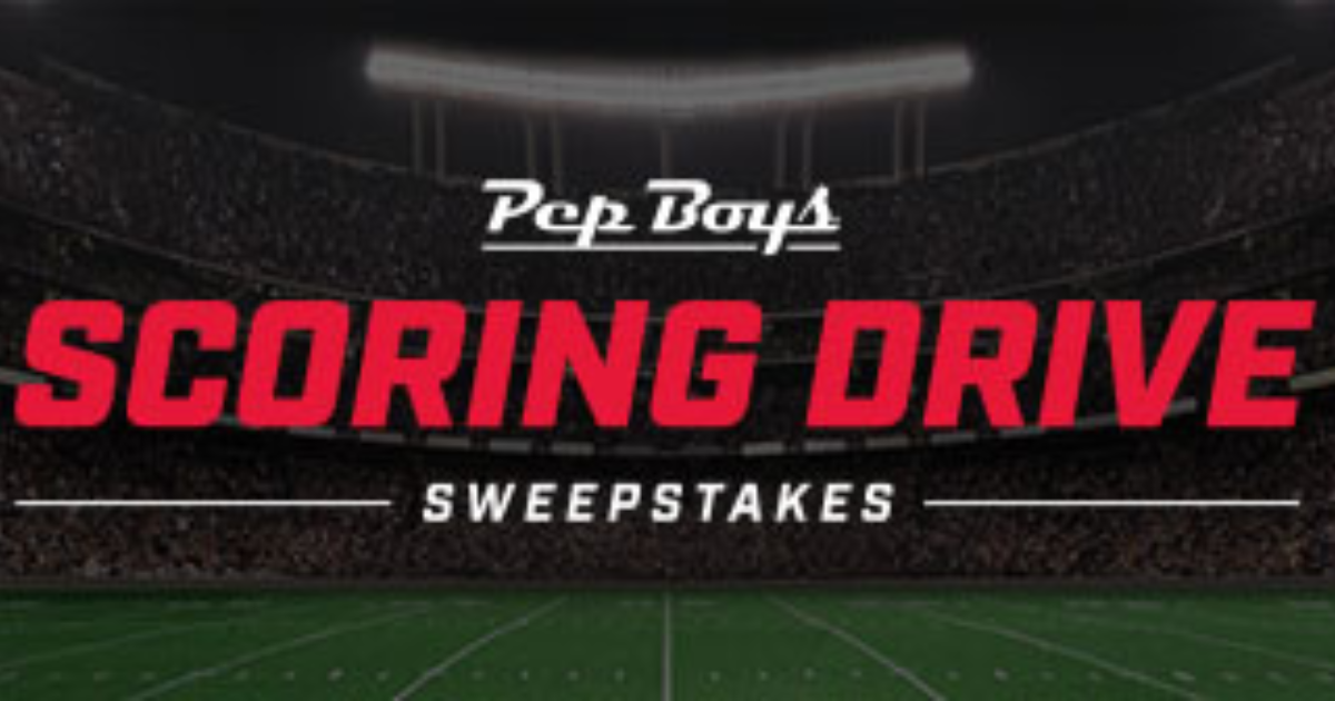 Pep Boys Scoring Drive Sweepstakes - The Freebie Guy®
