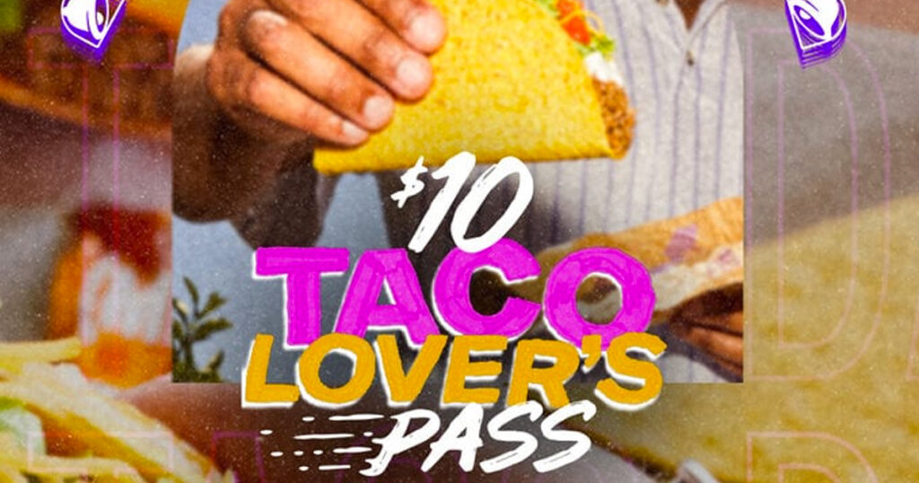 Free Taco Lover's Pass from Taco Bell - The Freebie Guy®