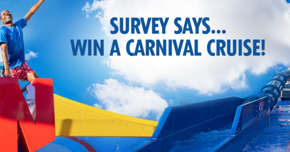 Carnival Family Feud Sweepstakes - The Freebie Guy®