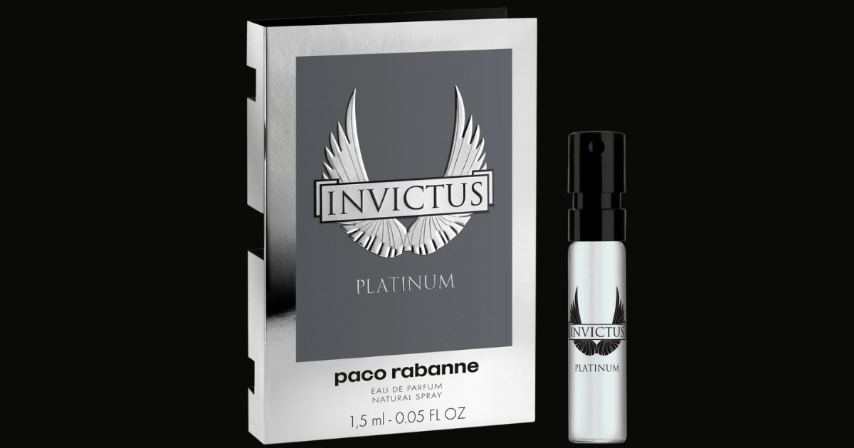 FREE Invictus Platinum Paco Rabanne Fragrance Sample - The Freebie Guy® ️️️