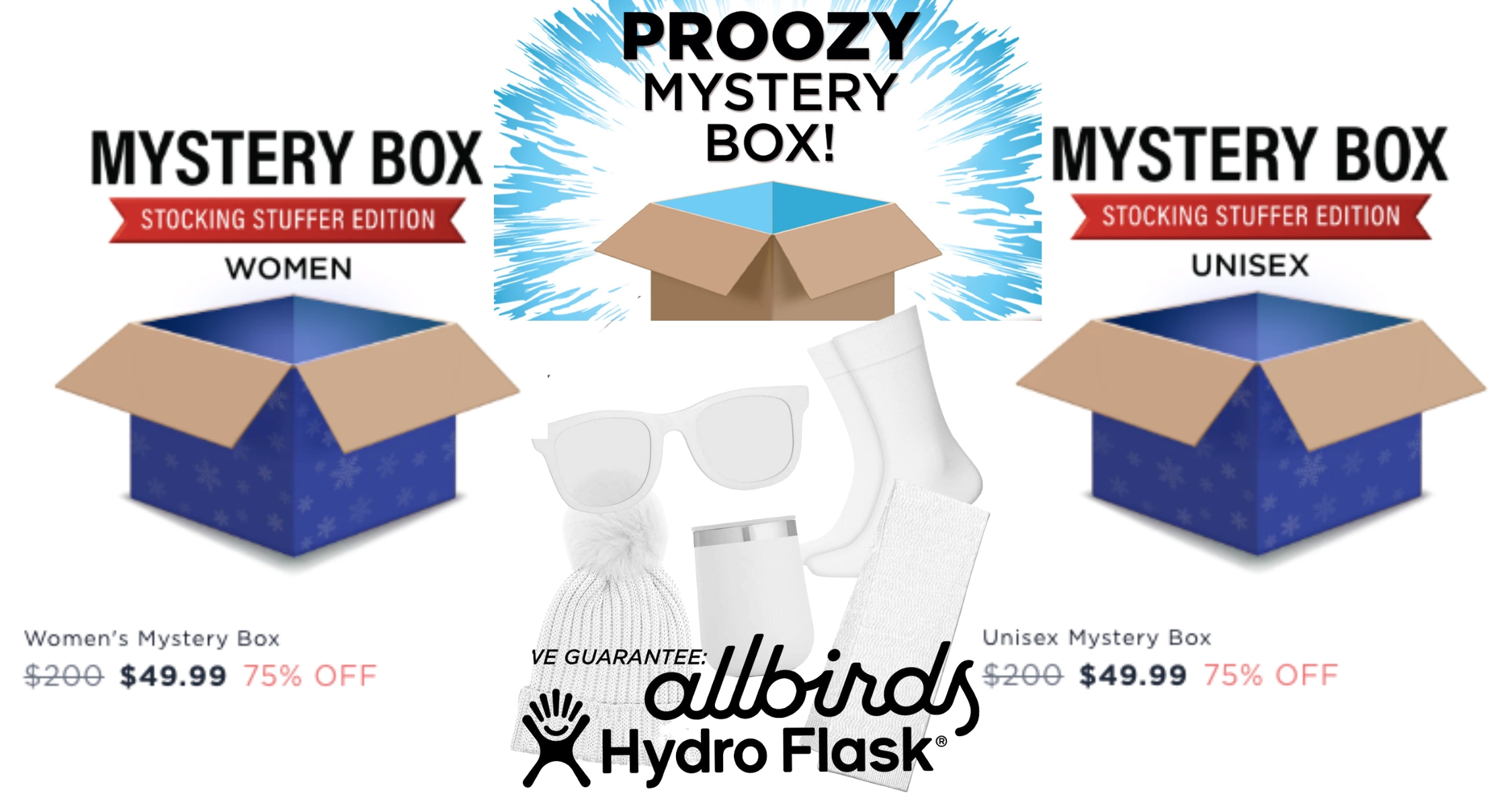 Proozy - Mystery Boxes Only $42.50 + Free Shipping | Filled w/ $200 ...