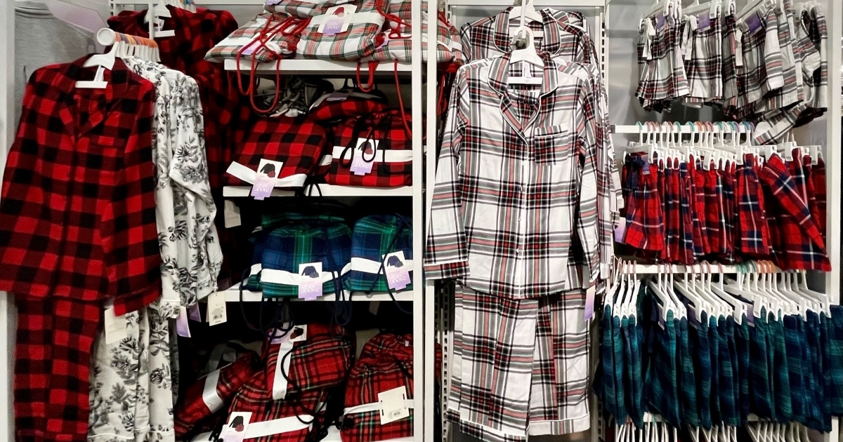50% Off Matching Holiday Pajamas Sets For the Whole Family at Target ...