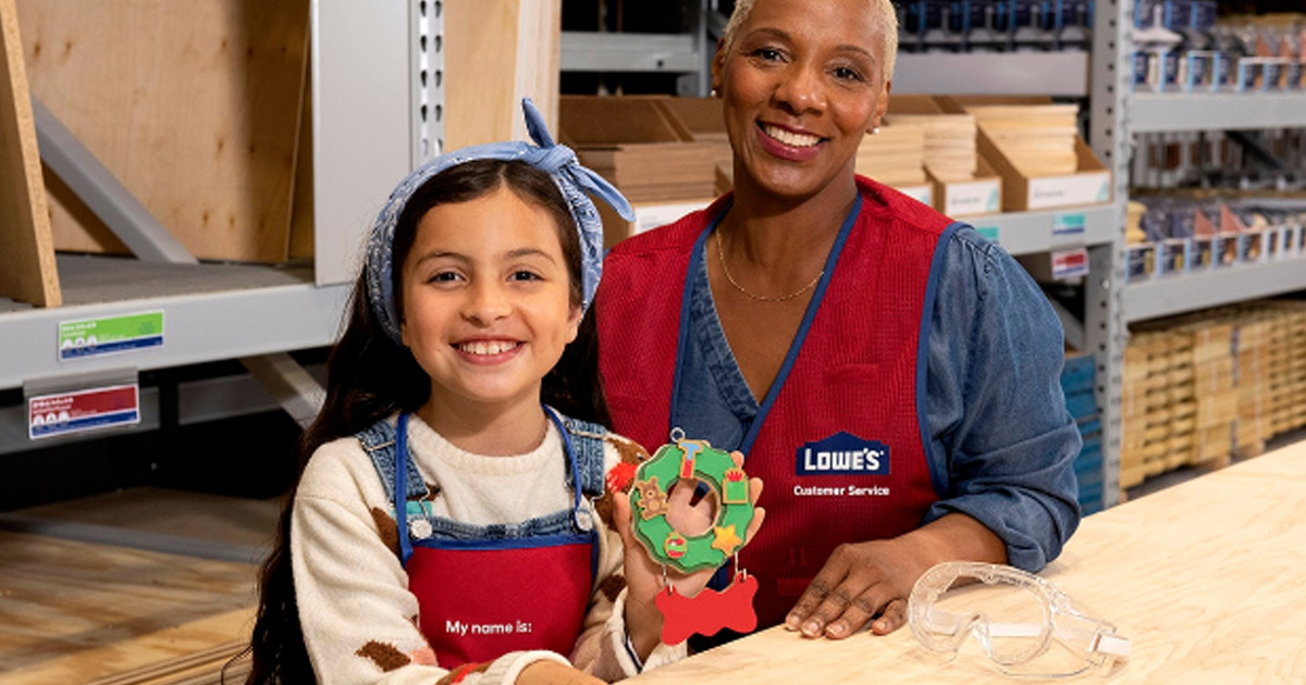 Free Jolly Holiday Ornament Build Craft Kit Event at Lowe's - The ...