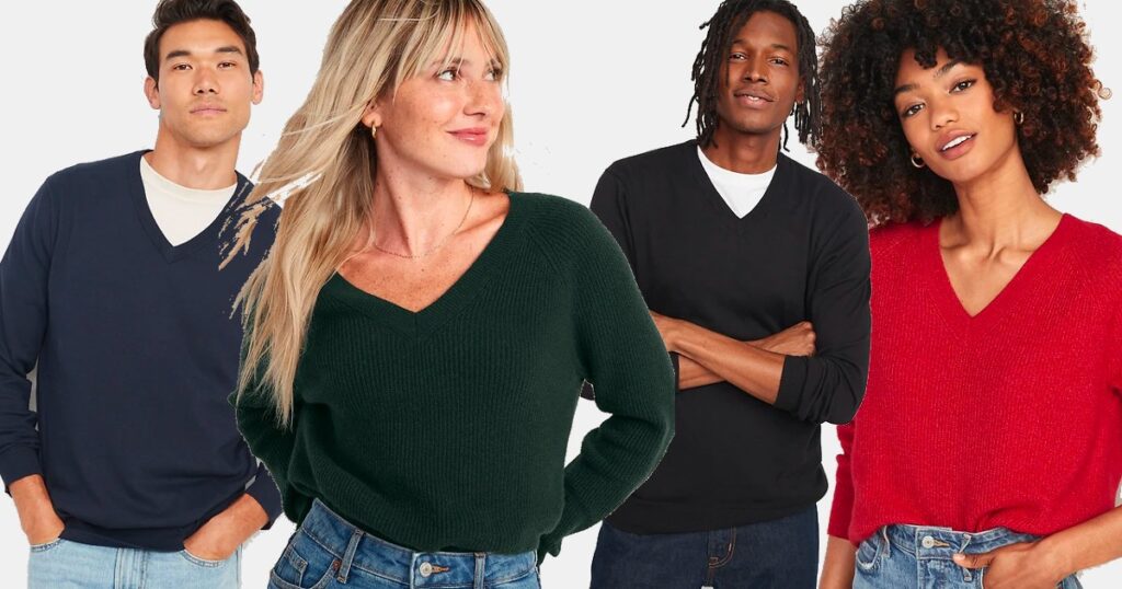 V-Neck Sweaters as Low as $12.47 at Old Navy (Reg. $35+) - The Freebie ...
