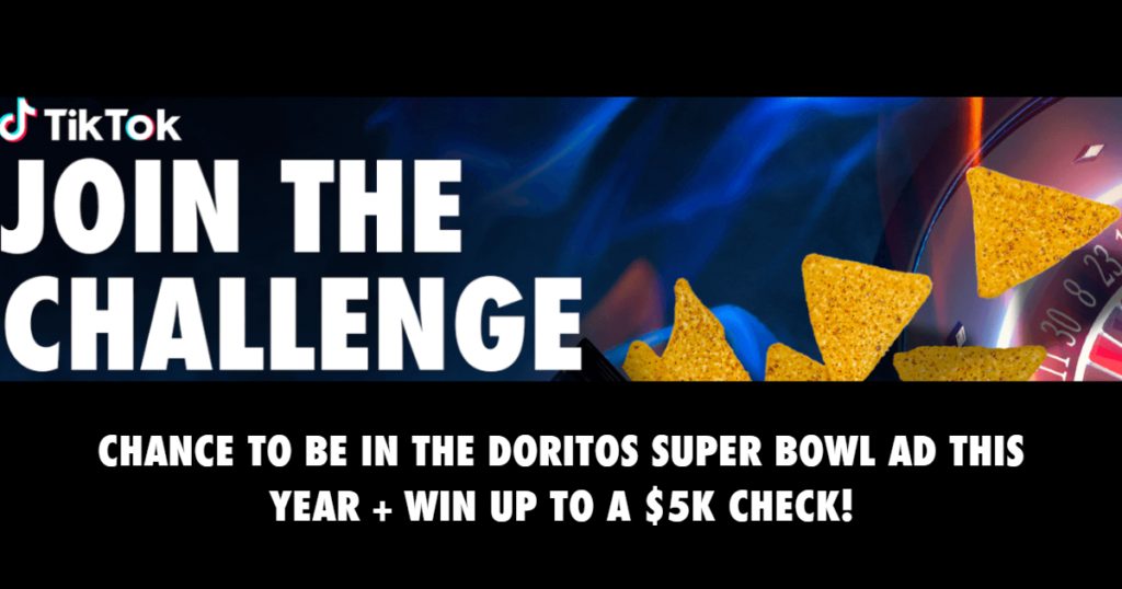 Doritos Triangle Tryout TikTok Challenge Sweepstakes - The Freebie Guy®