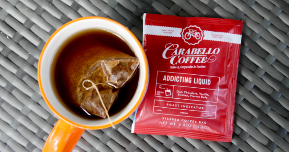 2 Free Carabello Coffee Steeped Coffee Bags - The Freebie Guy® ️️️