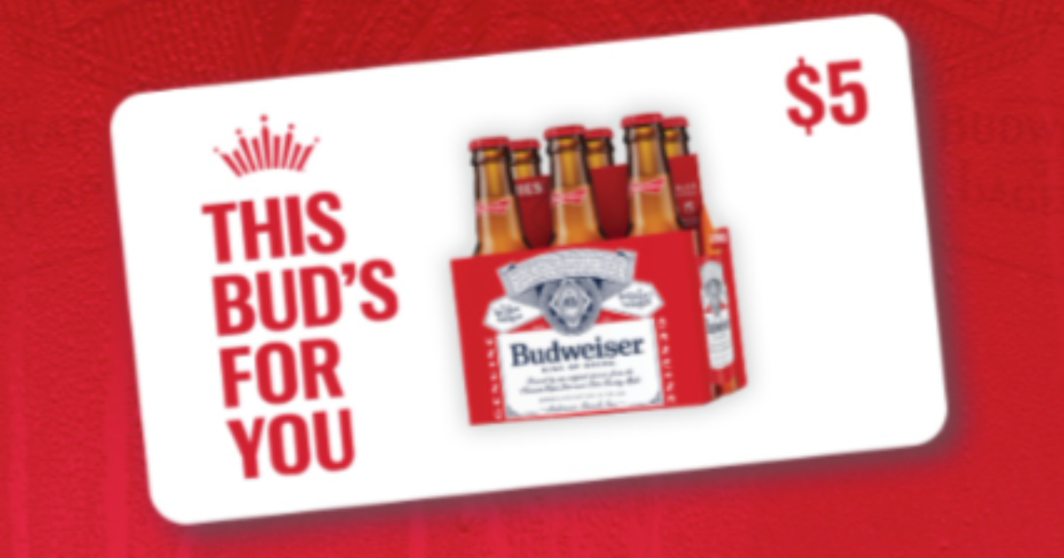 FREE $5 Reward from Budweiser - The Freebie Guy® ️️️