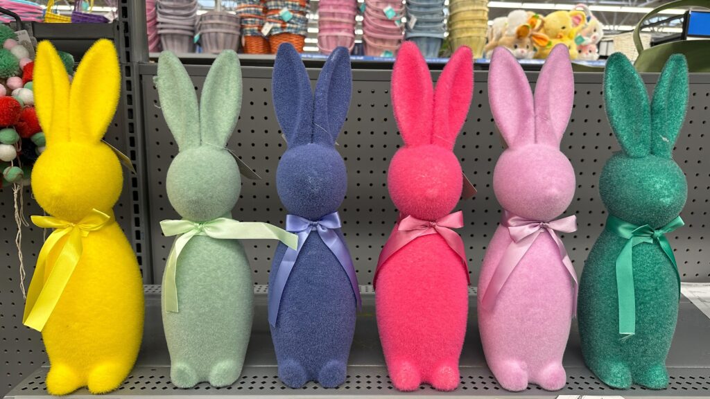 Walmart - TikTok Viral Easter Flocked 16" Easter Bunnies In Stock - The ...
