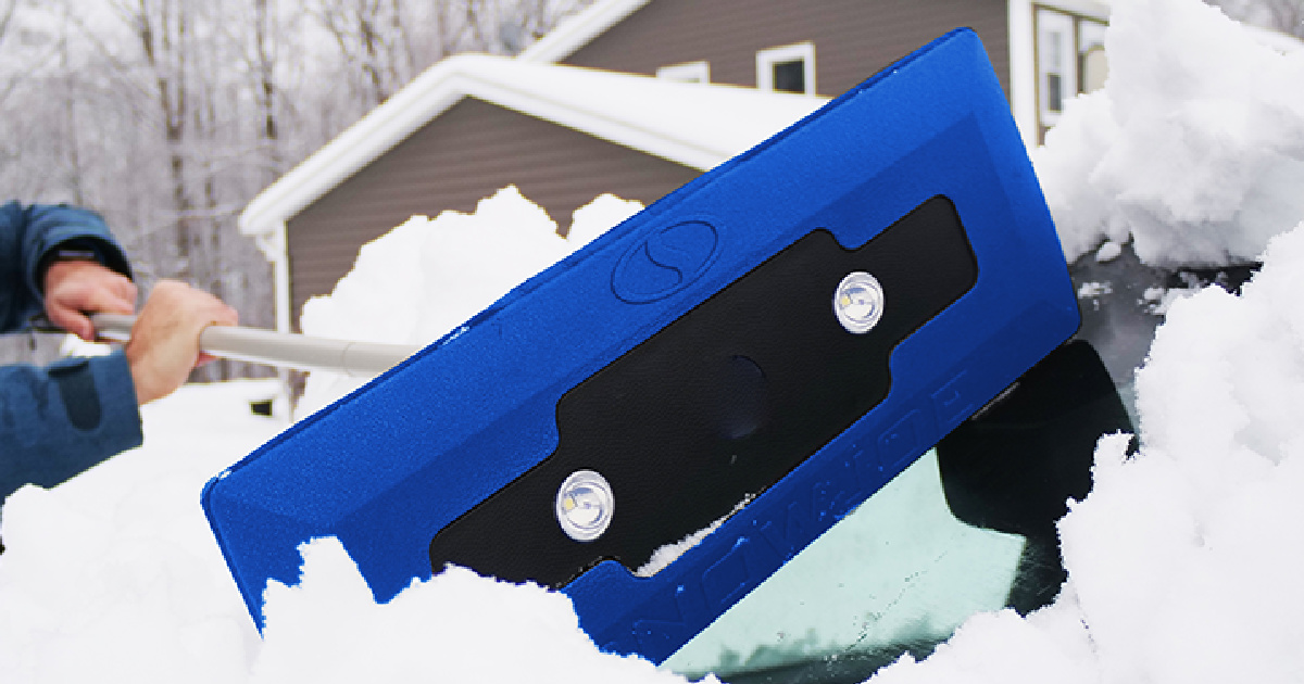 Snow Joe Snow Broom and Ice Scraper w/ LED Lights Only $10.50 for Prime ...