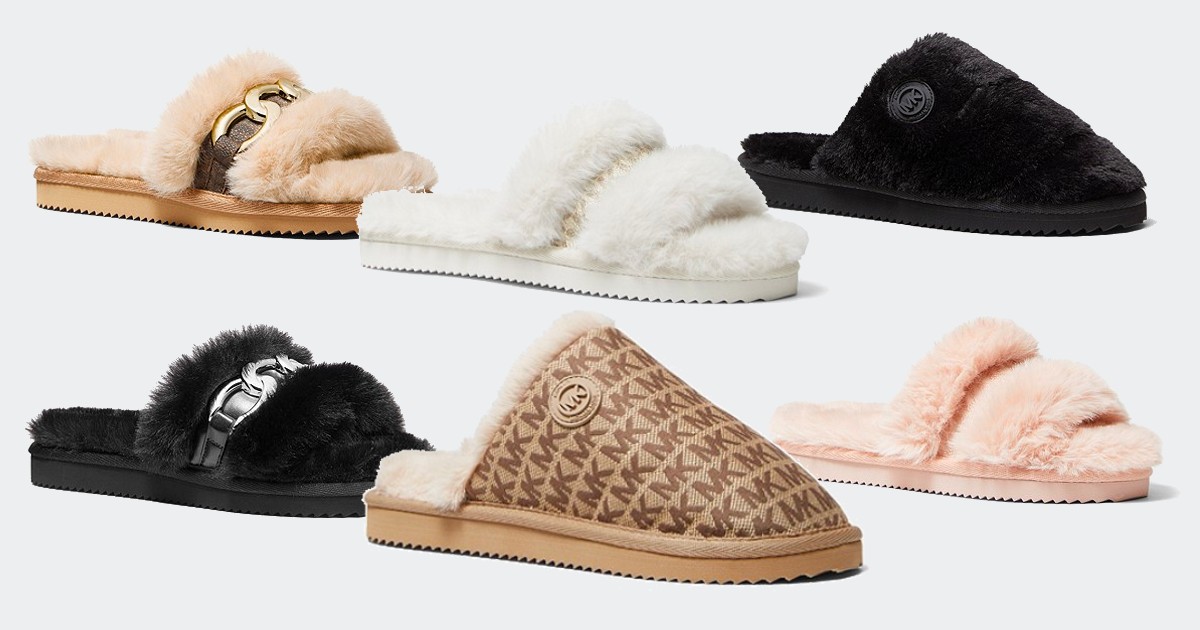 Michael Kors - Faux Fur Slippers Only $29 (Reg. $75) - The Freebie Guy®