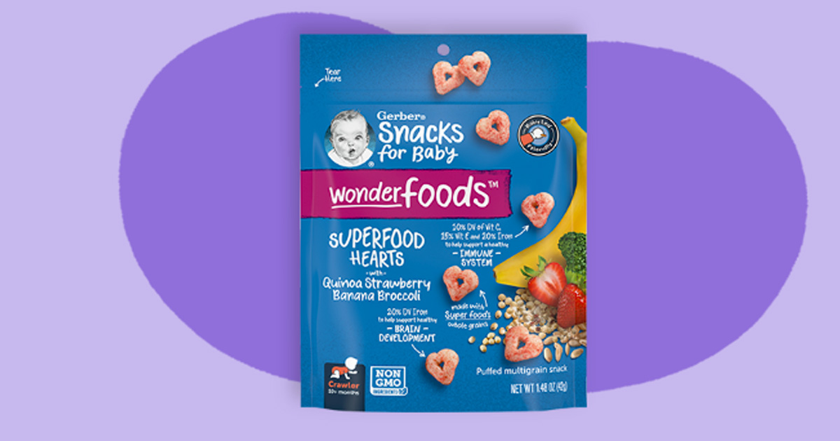 Possible Free Gerber Wonderfoods Superfood Hearts Sample - The Freebie ...
