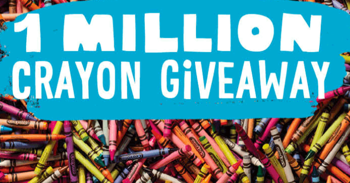 Crayola's 1 Million Crayon Giveaway - The Freebie Guy® ️️️