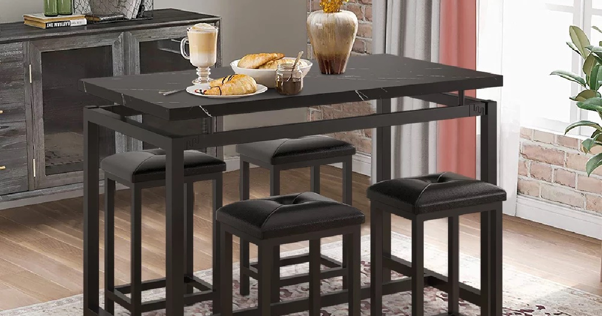 Walmart - Breakfast Bar Table & Stool Set as Low as $189.99 Shipped ...